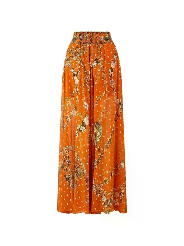 Camilla Talismans Of Turkiye Wide-leg Trousers - Orange