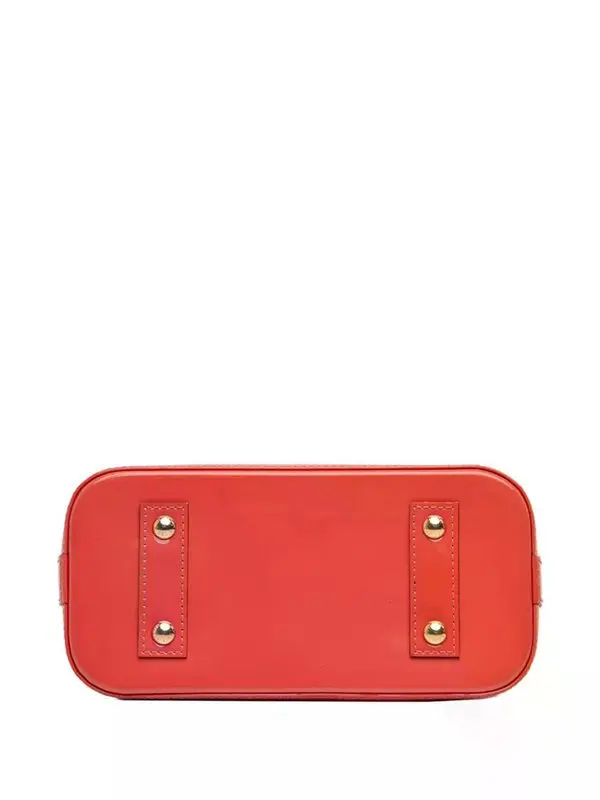LOUIS VUITTON 2015 Monogram Vernis Alma Bb Satchel - Orange