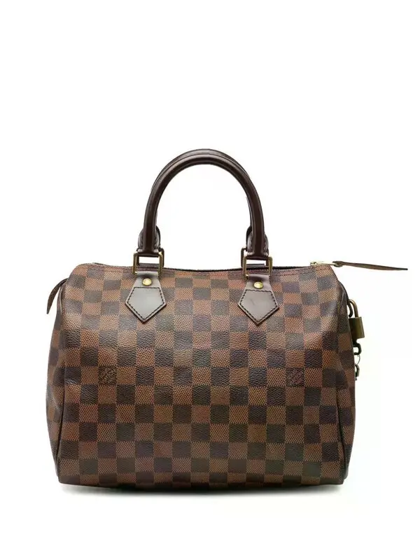 LOUIS VUITTON 2011 Damier Ebene Speedy 25 Boston Bag