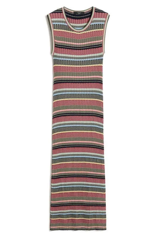 Max Mara Stripe Knit Tank Dress - Multicolour