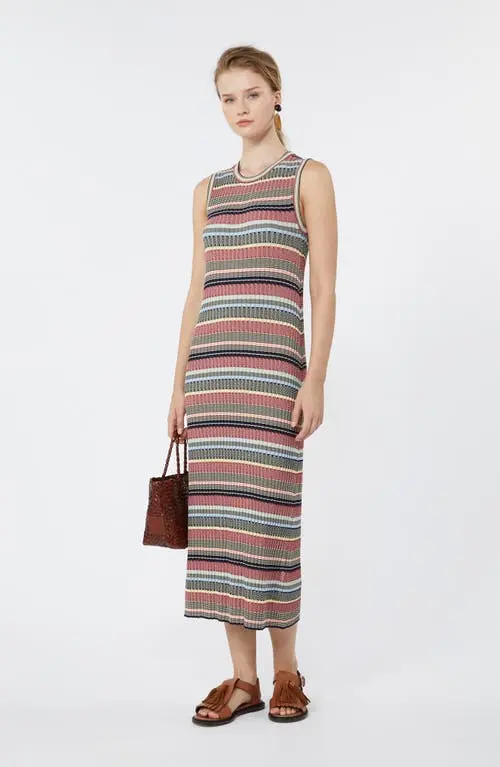 Max Mara Stripe Knit Tank Dress - Multicolour