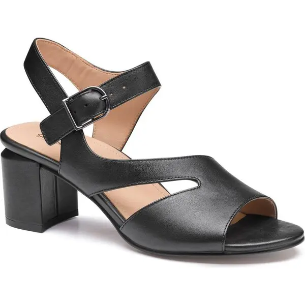 Johnston & Murphy Slingback Sandal - Black Nappa Leather