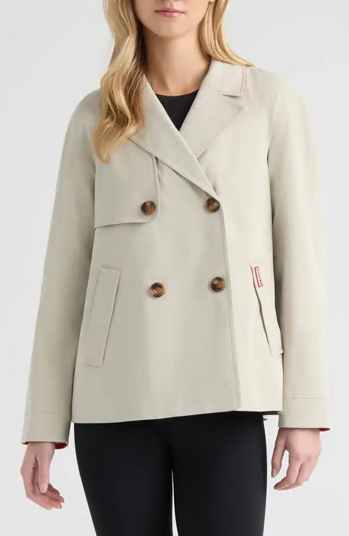 Hunter Tina Double Breasted Short Trench Coat - Vanilla