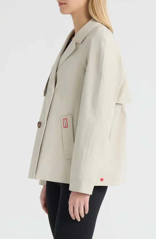 Hunter Tina Double Breasted Short Trench Coat - Vanilla
