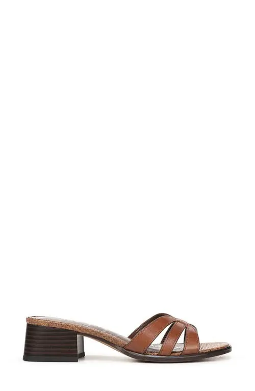 Sam Edelman Farrin Block Heel Sandal - Cognac