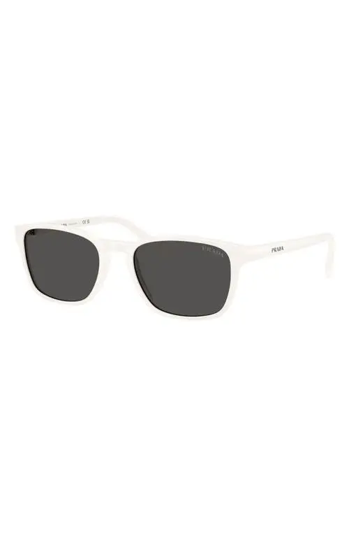 Prada 52mm Pillow Sunglasses - White/dark Grey
