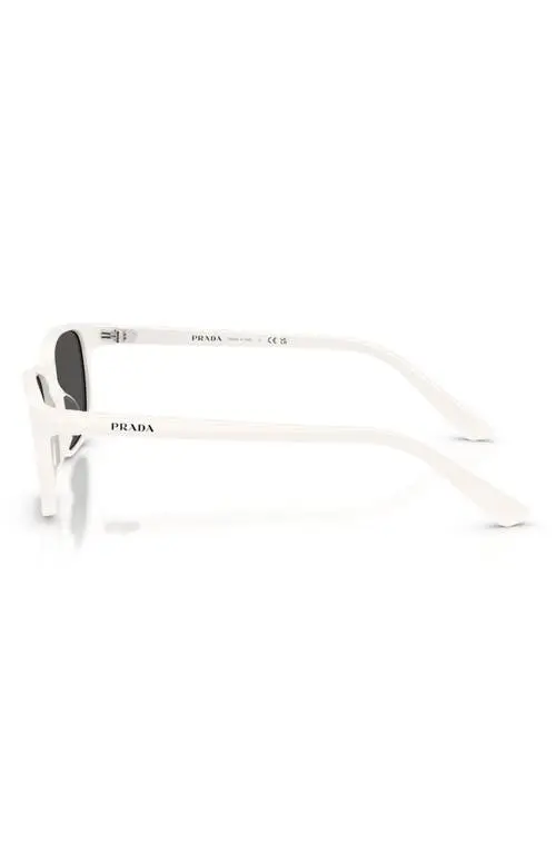 Prada 52mm Pillow Sunglasses - White/dark Grey