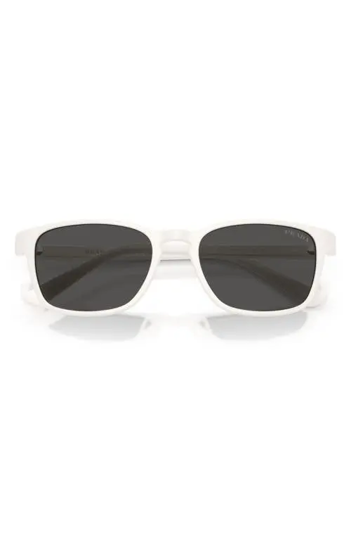 Prada 52mm Pillow Sunglasses - White/dark Grey