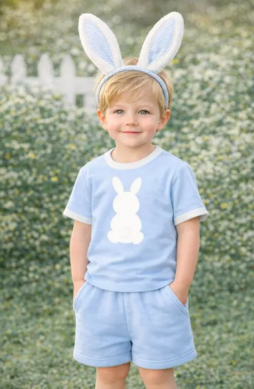BITS & BOWS Cottontail Bunny T-shirt - Blue