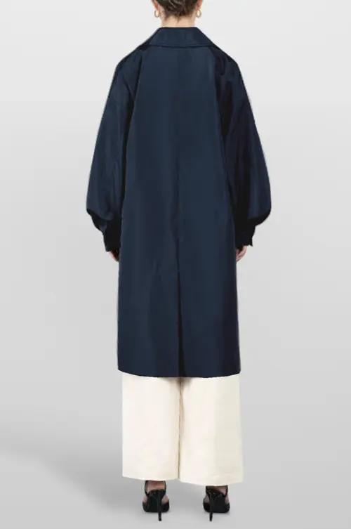 LAURA APARICIO Oversized Taffeta Coat