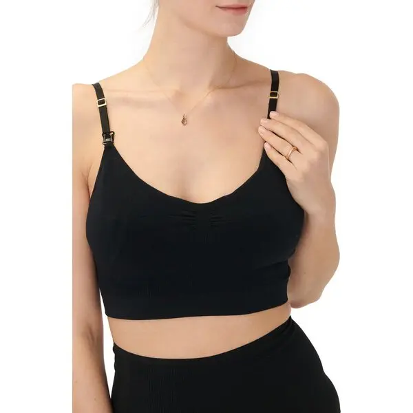 Hatch The Essential Maternity Wireless Pumping And Nursing Bra - Black