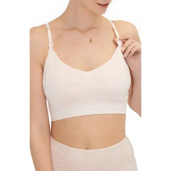 Hatch The Essential Maternity Wireless Pumping And Nursing Bra - Petal