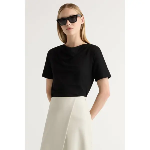 Modern Citizen Organic Cotton Cowl-neck Tee