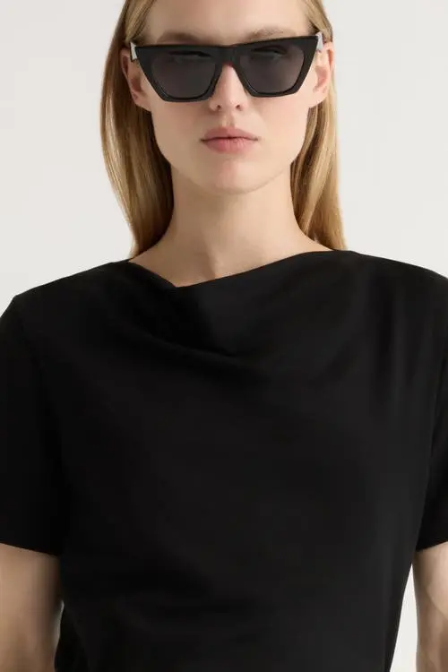 Modern Citizen Organic Cotton Cowl-neck Tee