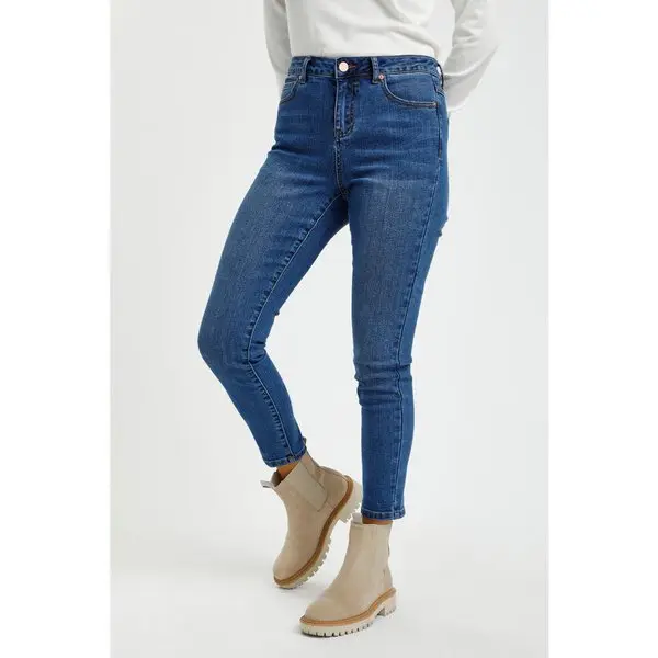 KAFFE Sinem 7/8 Jeans - Medium Blue Denim