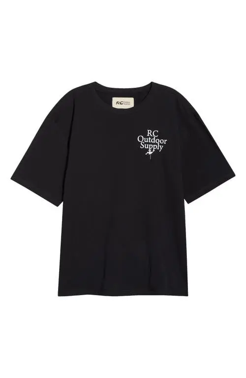RC OUTDOOR SUPPLY Climber Graphic Cotton T-shirt - Black
