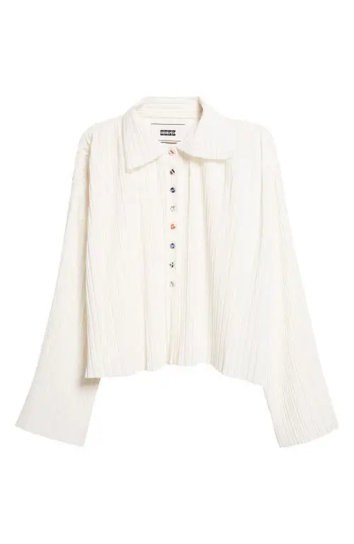 EENK Pleated Button-up Shirt