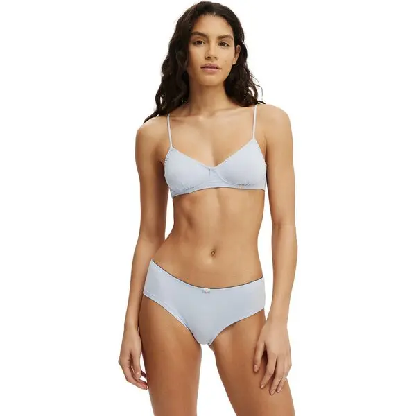 Cotton:on Demi Jersey Bralette - Violet Blue