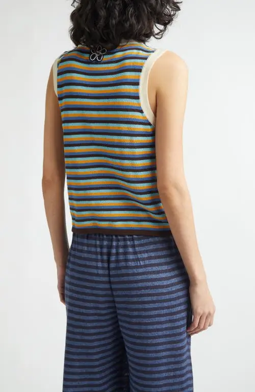 YANYAN Romy Stripe Sleeveless Sweater