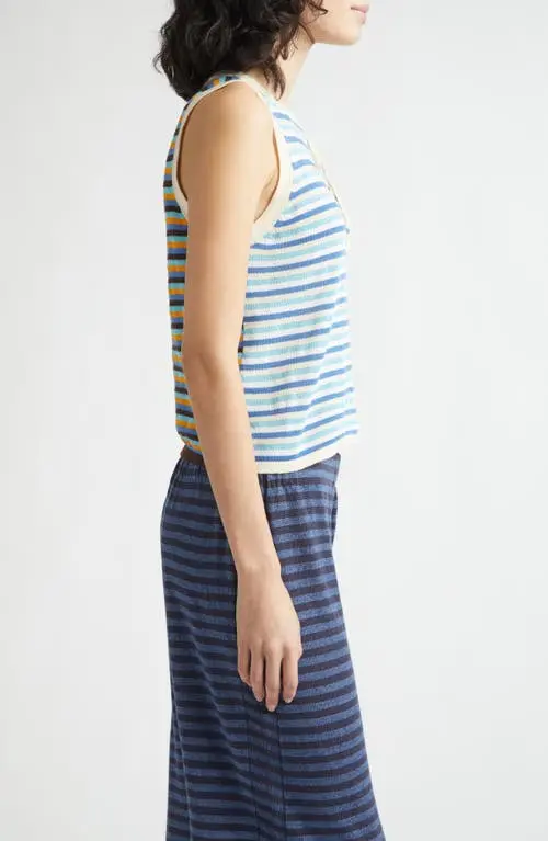 YANYAN Romy Stripe Sleeveless Sweater