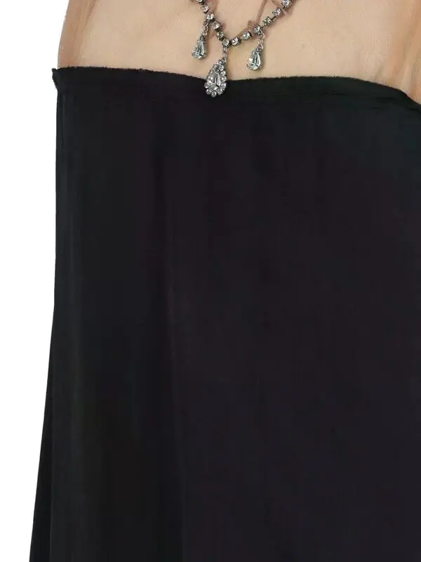 SEMICOUTURE Panelled Silk Dress With Embellishment