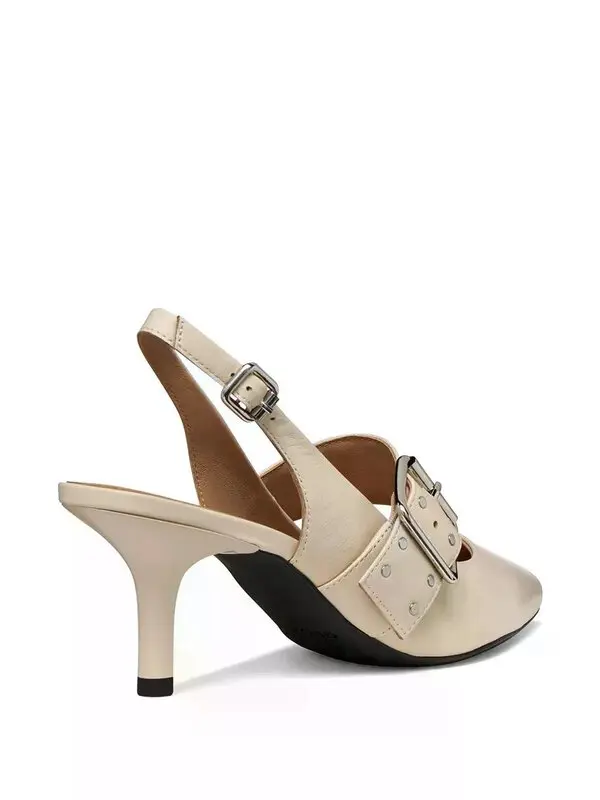 Geox Kleopy Studded Buckle Strap Pumps - Neutrals