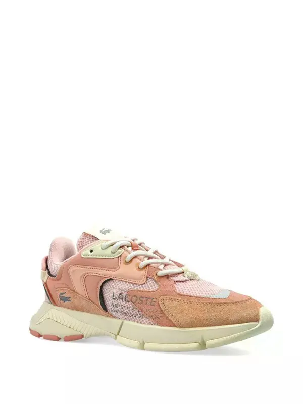 Lacoste Panelled Logo Sneakers - Pink