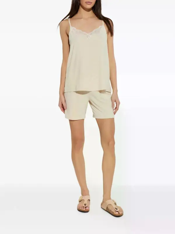 Hanro Lace-camisole Pajama Set