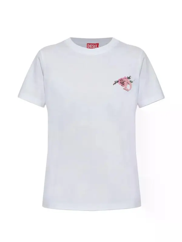 DIESEL® Floral Print T-shirt - White