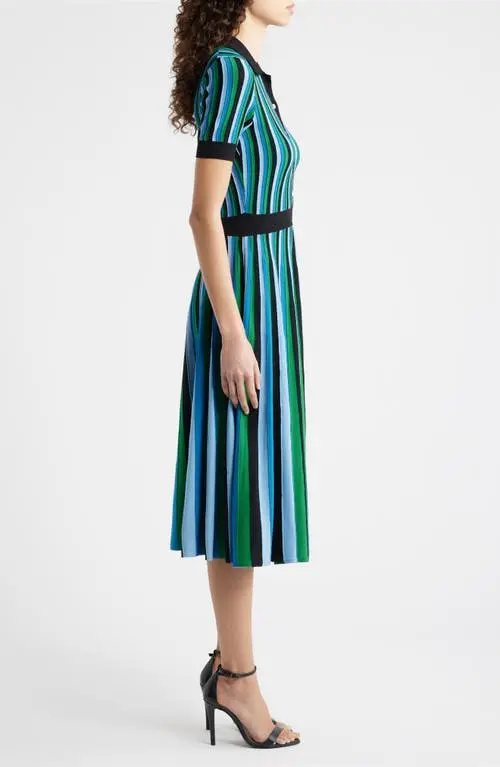 Elie Tahari Ana Stripe Sweater Dress