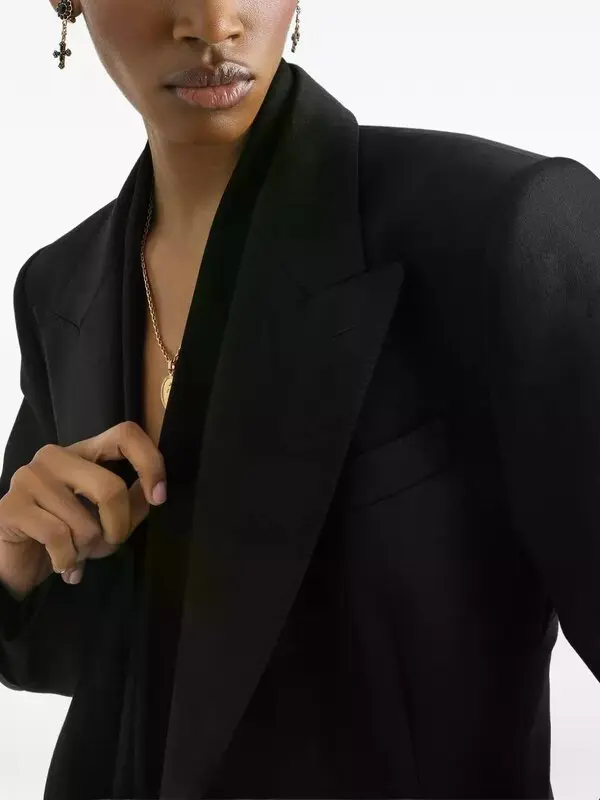 Dolce & Gabbana Shawl Collar Cropped Jacket