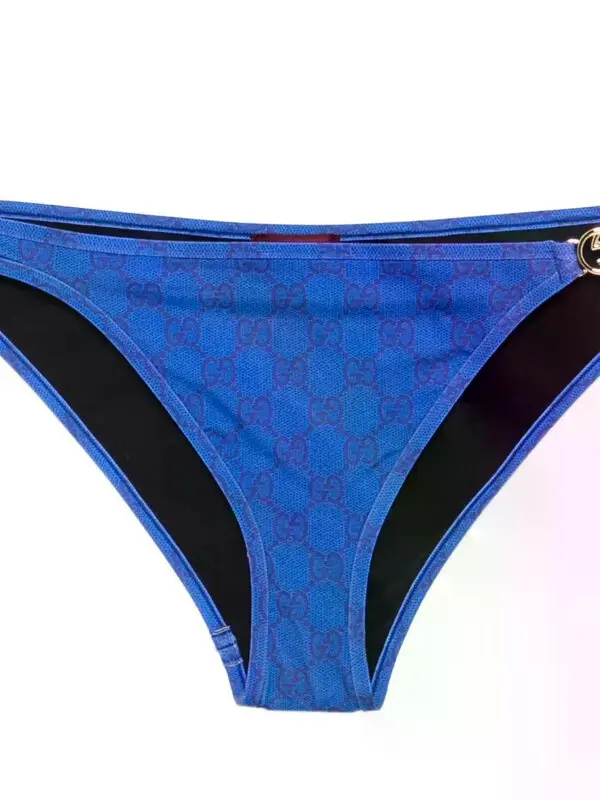 Gucci Gg-print Bikini - Blue