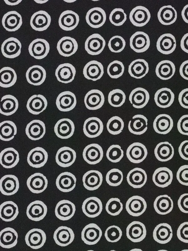 10 CORSO COMO Patterned Scarf - Black