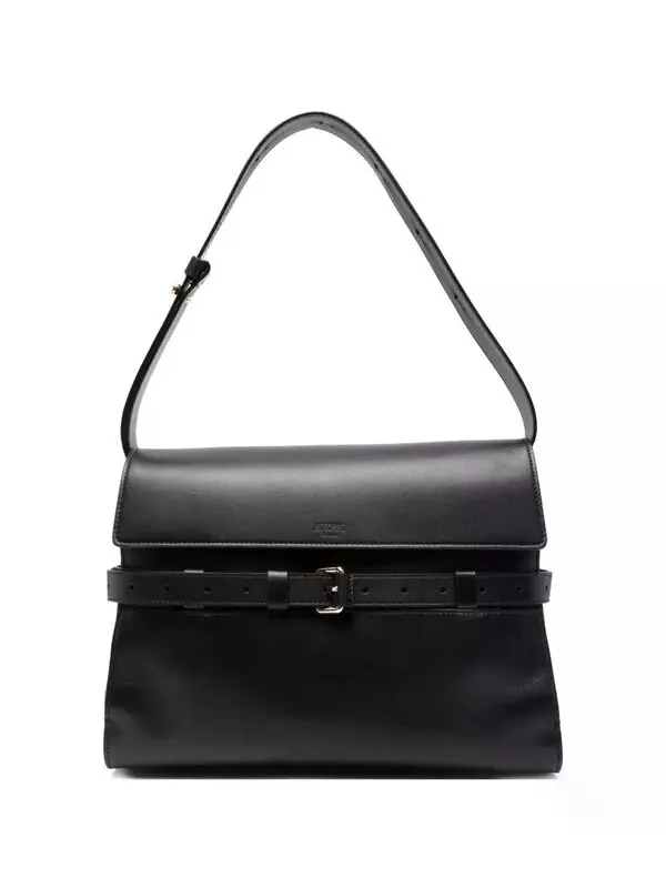 Moschino Shoulder Bag With Belt - Black