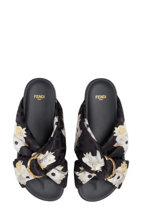 Fendi Feel Knot Slide Sandal