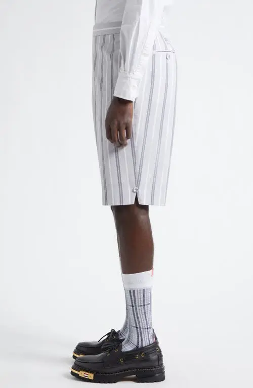 Thom Browne Fit Stripe Backstrap Shorts
