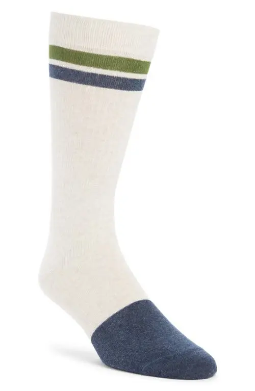 Nordstrom Ribbed Cotton Blend Athletic Socks - Oatmeal Heather