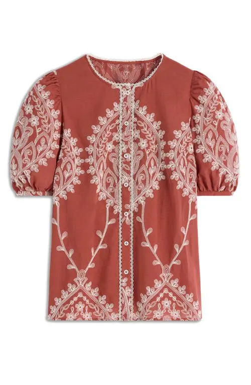 Boden Leah Embroidered Top