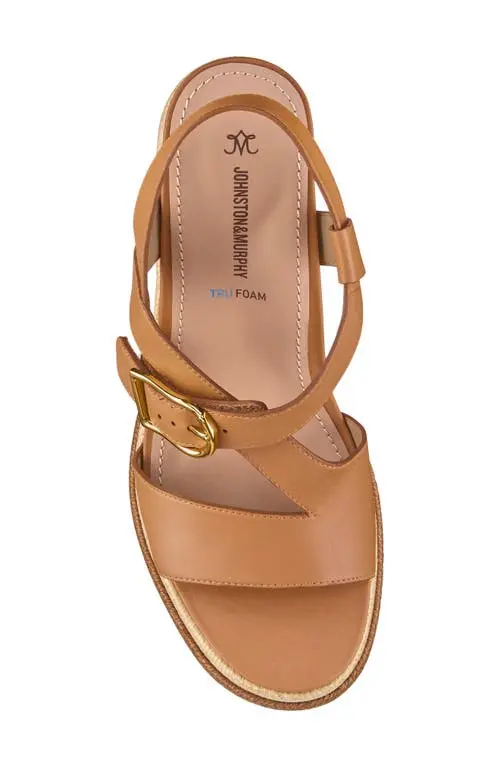 Johnston & Murphy Addison Asymmetric Slingback Wedge Sandal