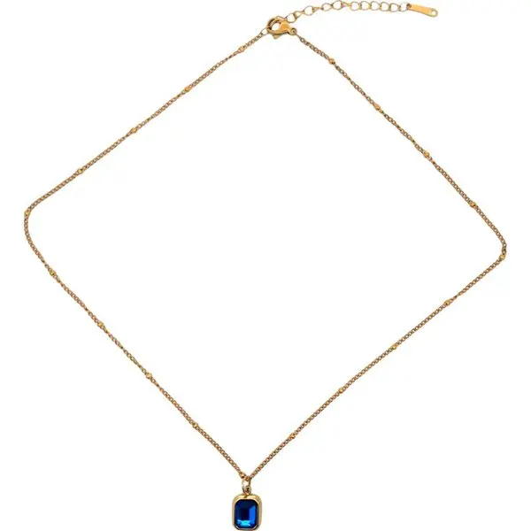 GEMINI JEWELRY Rectangular Pendant Necklace