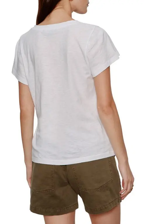 Sanctuary V-neck Relaxed T-shirt - White
