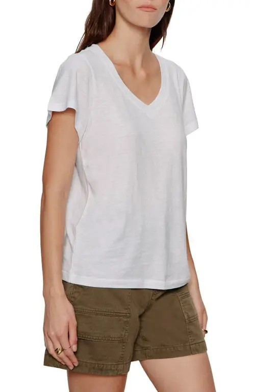 Sanctuary V-neck Relaxed T-shirt - White