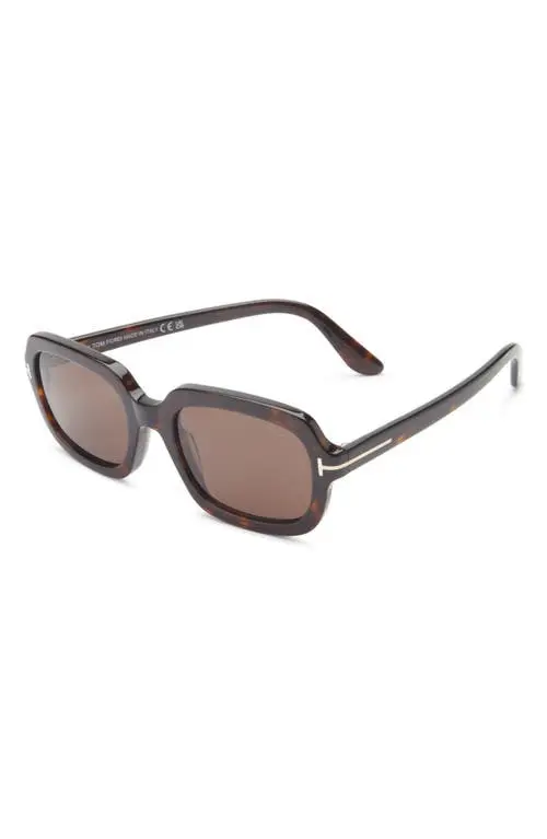 TOM FORD Lana 53mm Rectangular Sunglasses