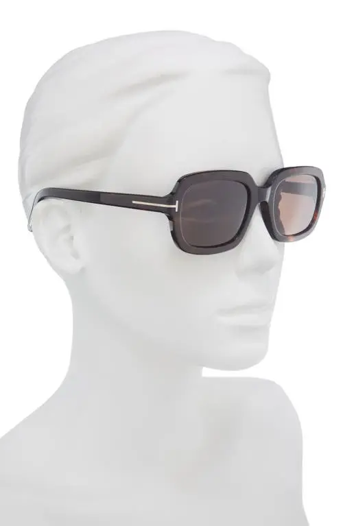 TOM FORD Lana 53mm Rectangular Sunglasses