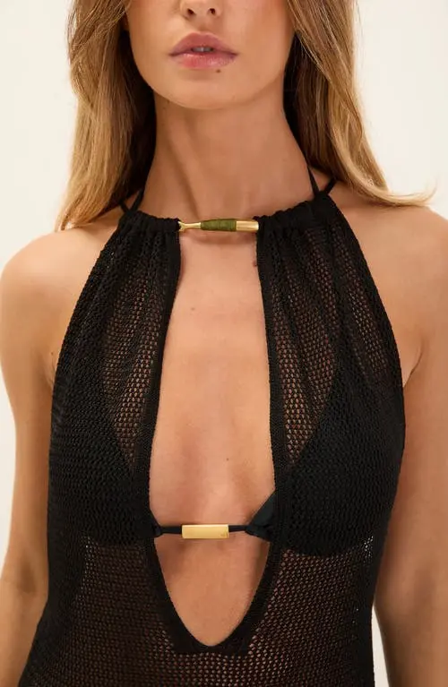 VIX PAULA HERMANNY Micah Mesh Cover-up Dress