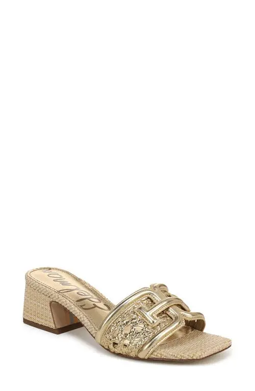 Sam Edelman Waylon Woven Sandal - Amber Gold