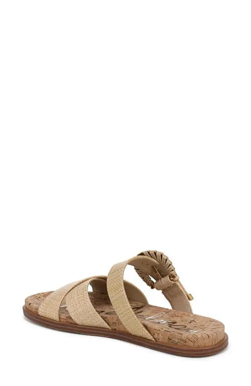 Sam Edelman Lucy Buckle Strap Sandal - Bleached Beechwood