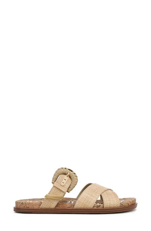 Sam Edelman Lucy Buckle Strap Sandal - Bleached Beechwood