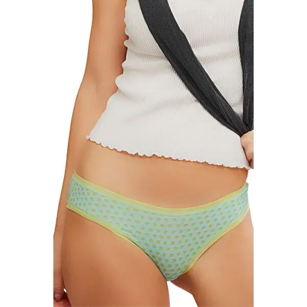 Free People Cool & Collected Bikini Brief - Elephant Combo