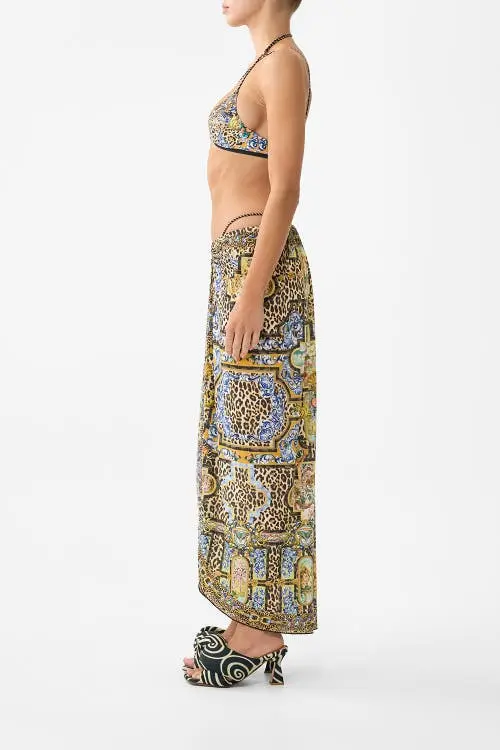 Camilla Multi Wear Beach Midi Dress With Ring Front
